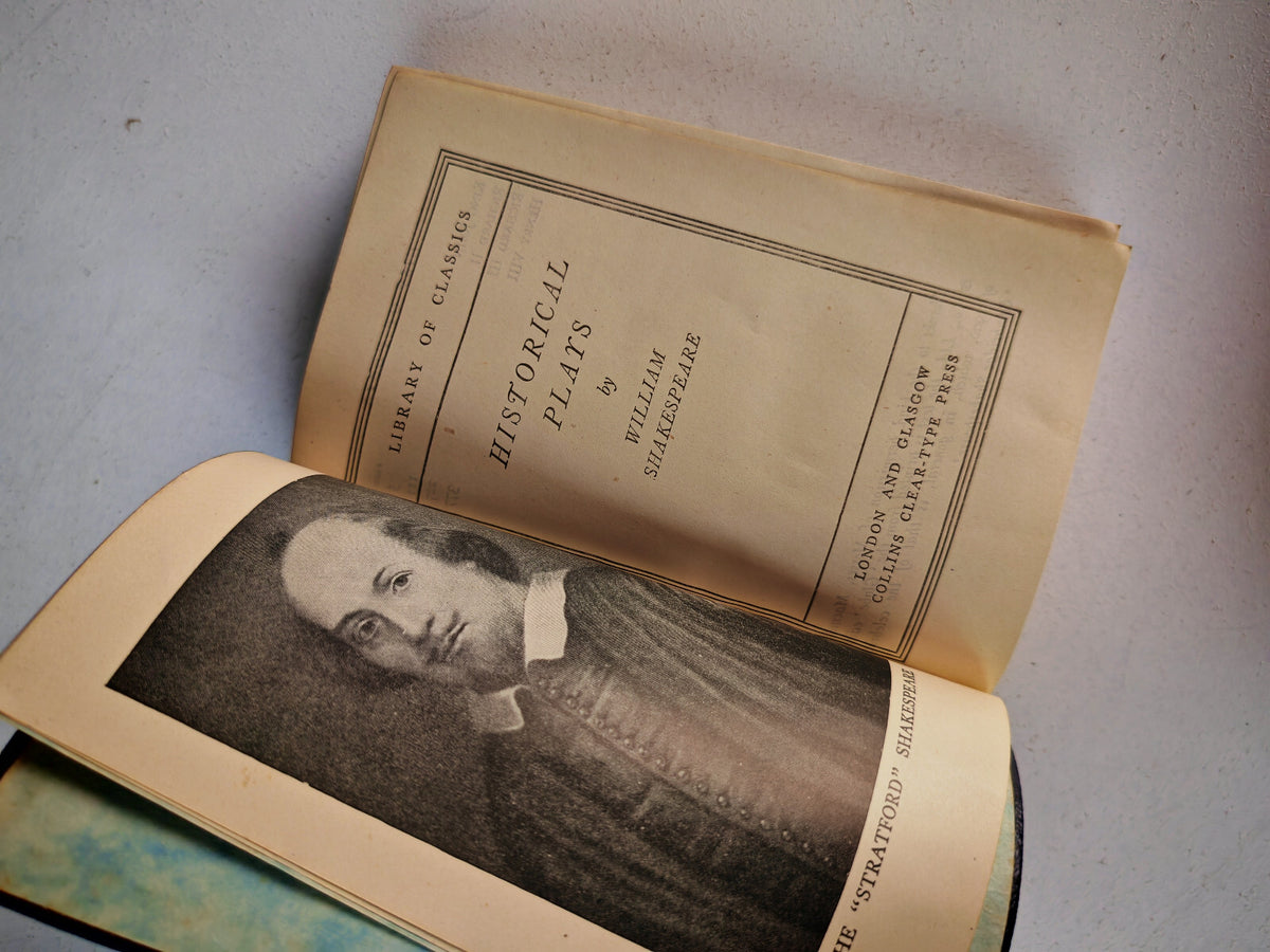 Vintage Book Shakespeare’s Historical Plays Collins Clear-Type Press ...