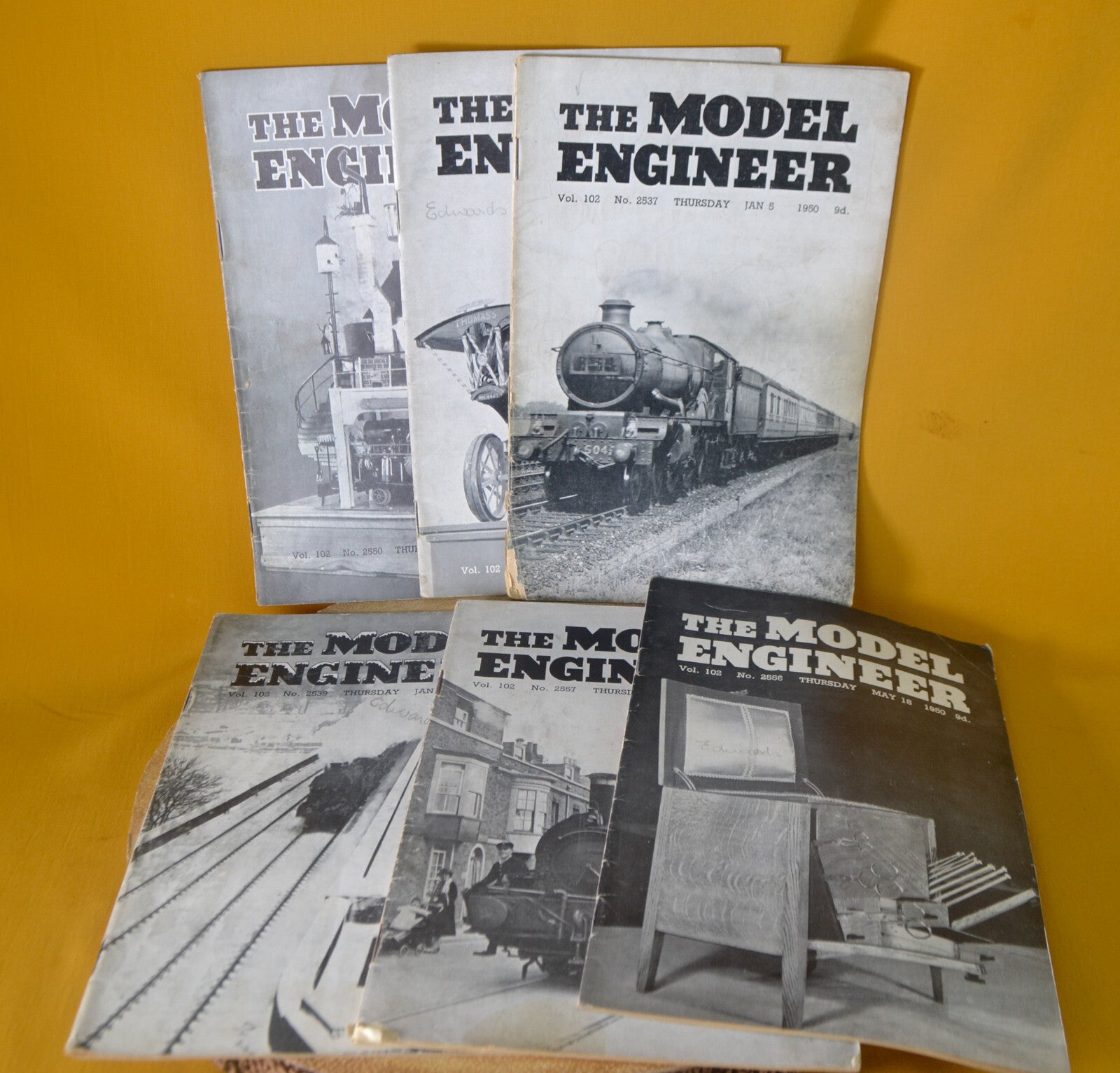 6 x The Model Engineer Magazine, 1950's Modelling Job Lot Bundle ...