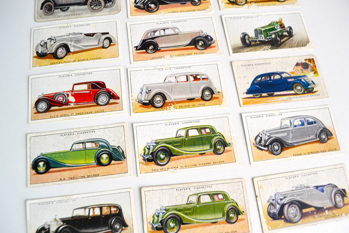 19 Player's Cigarette Cards - Motor Cars, some duplicate cards ...