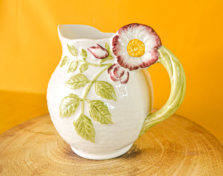 Shorter & Son Floral Milk Jug - Hand Painted Staffordshire England ...